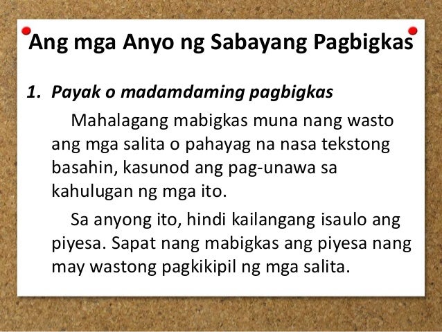 Ang sining ng pagbigkas ng isahan at sabayan Ang sining ng pagbigkas ng isahan at sabayan