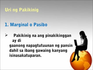 Ang sining ng pakikinig | PPT