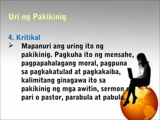 Ang sining ng pakikinig | PPT