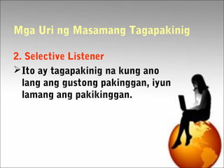 Ang sining ng pakikinig | PPT