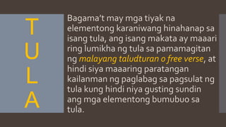 Ang sining ng tula | PPT