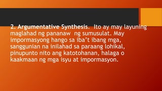 ANG SINTESIS AT ANG BUOD (1).pptx