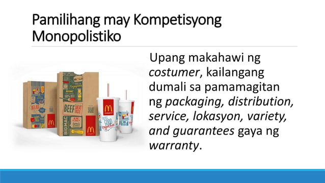 Ang Sistema ng Pamilihan (Uri ng Pamilihan)