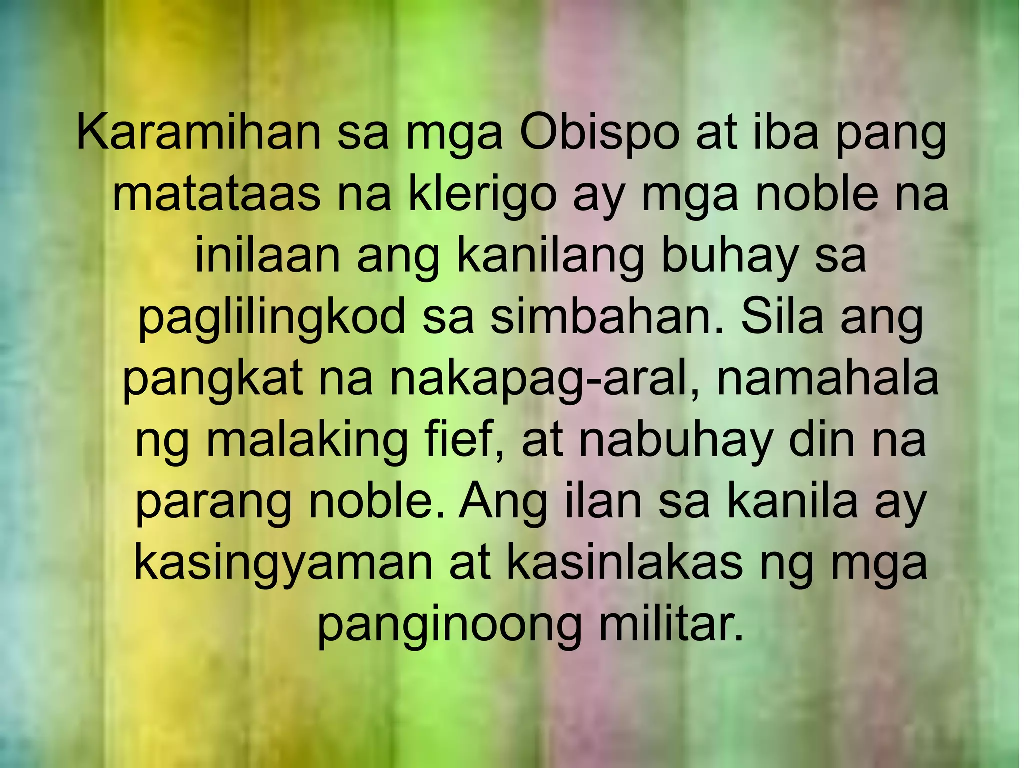Ang sistemang pyudalismo at manoryalismo | PPTX