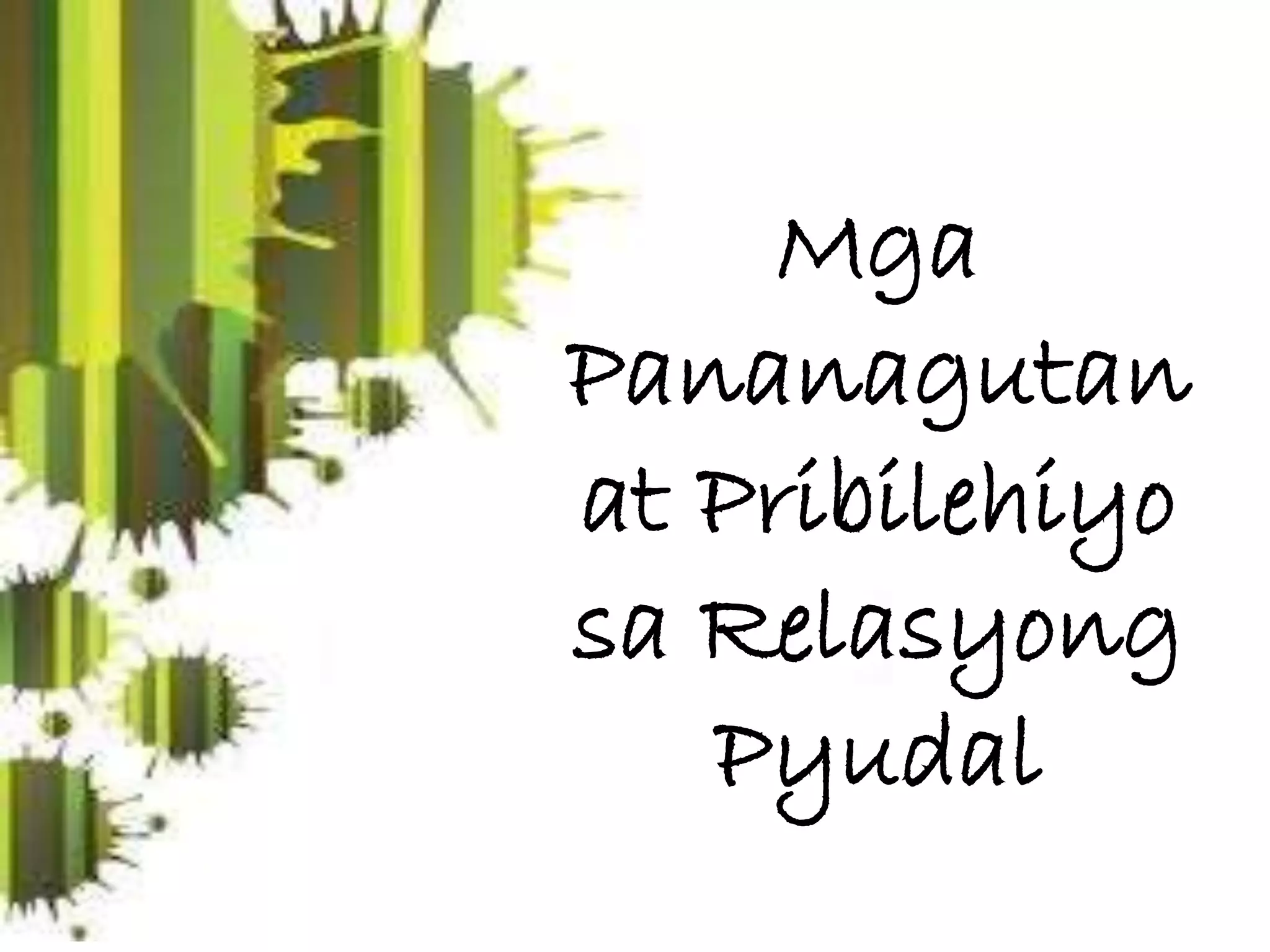 Ang sistemang pyudalismo at manoryalismo | PPTX