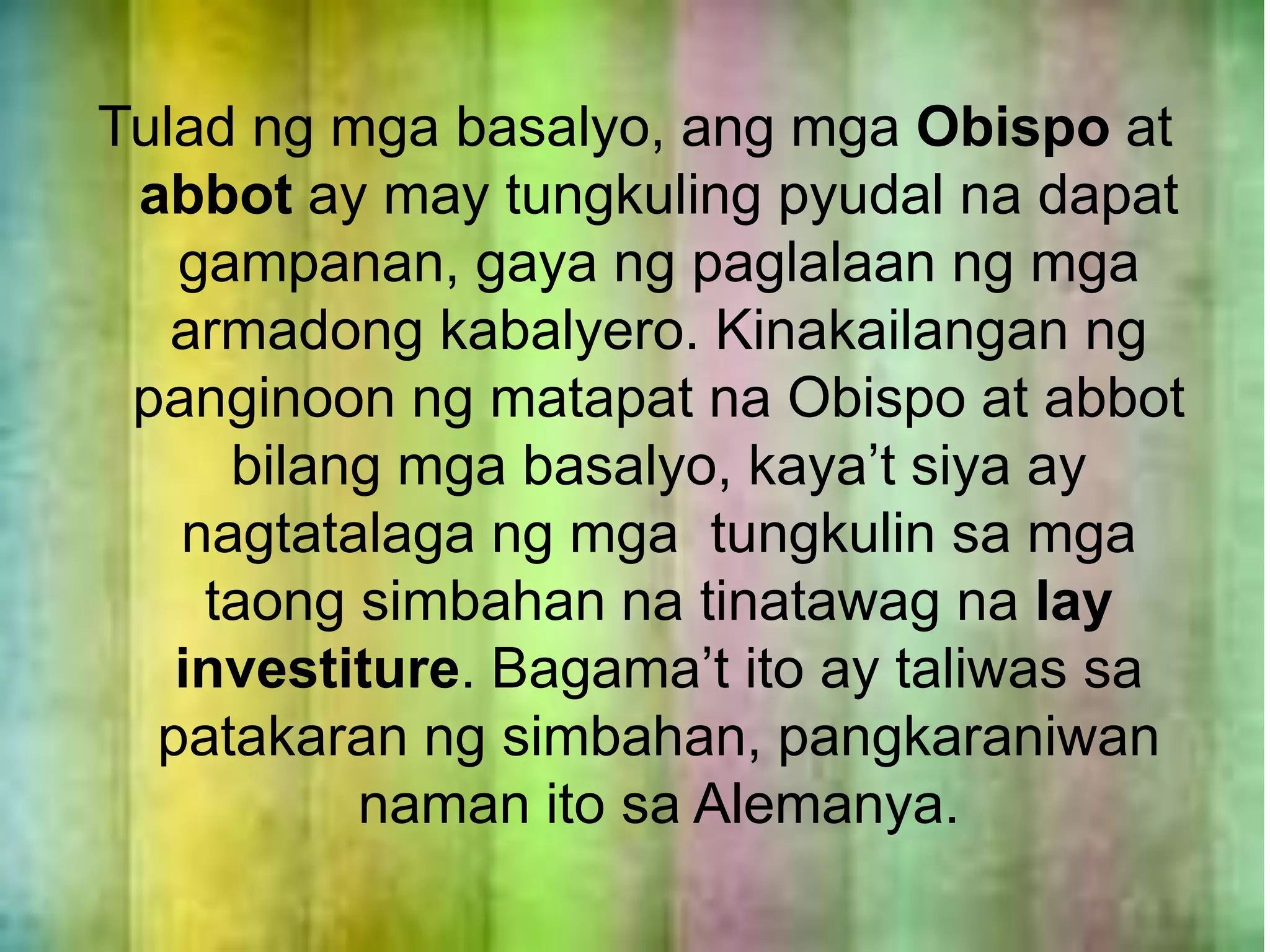 Ang sistemang pyudalismo at manoryalismo | PPTX