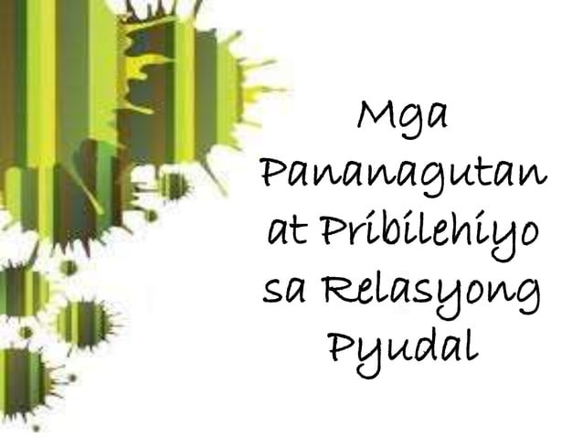 Ang sistemang pyudalismo at manoryalismo | PPTX