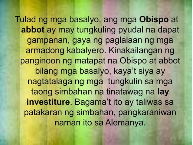 Ang sistemang pyudalismo at manoryalismo | PPTX