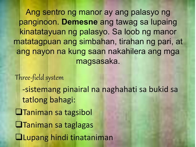 Ang sistemang pyudalismo at manoryalismo | PPTX