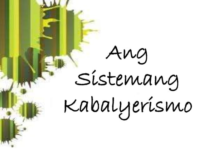 Ang sistemang pyudalismo at manoryalismo | PPTX