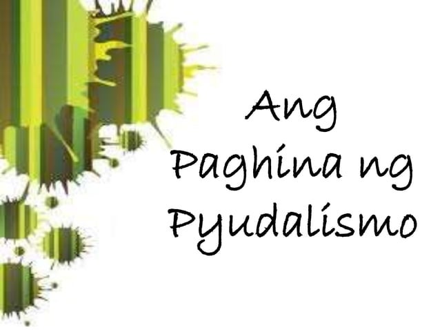 Ang sistemang pyudalismo at manoryalismo | PPTX