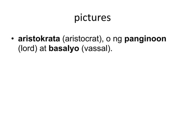 Ang sistemang pyudalismo at manoryalismo | PPTX