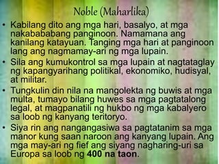 Ang sistemang pyudalismo at manoryalismo | PPTX