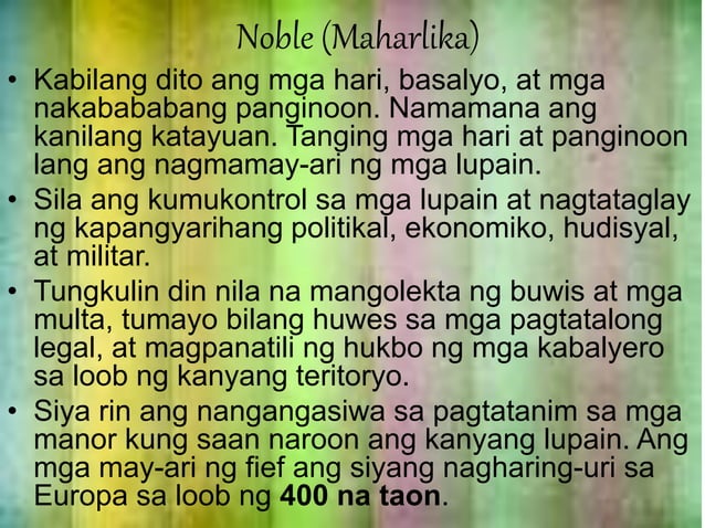 Ang sistemang pyudalismo at manoryalismo | PPTX