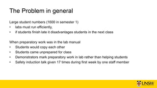 Moodle quizzes to improve learning in large first year laboratory ...