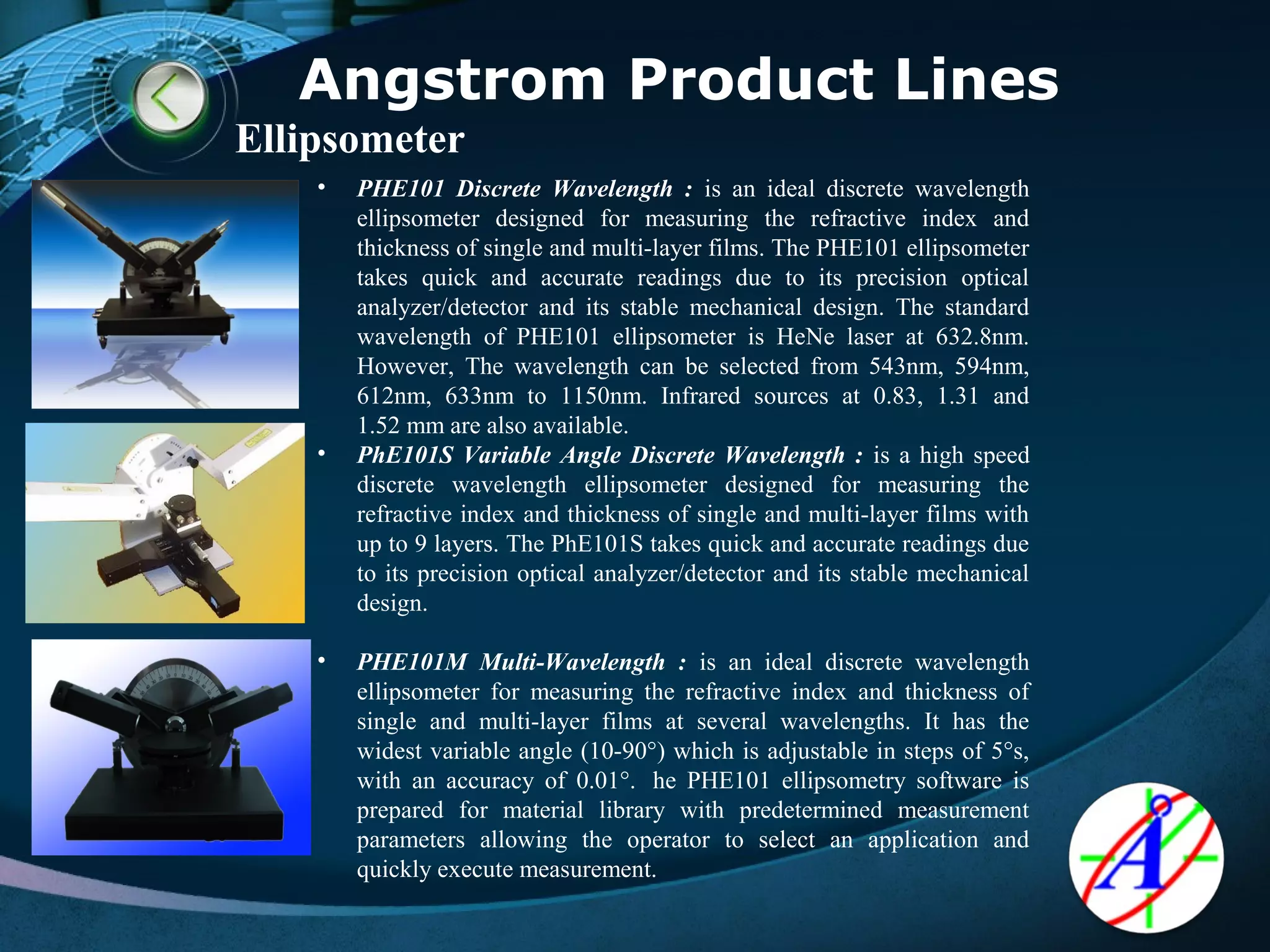Angstrom advanced scientific instrument introduction | PPT
