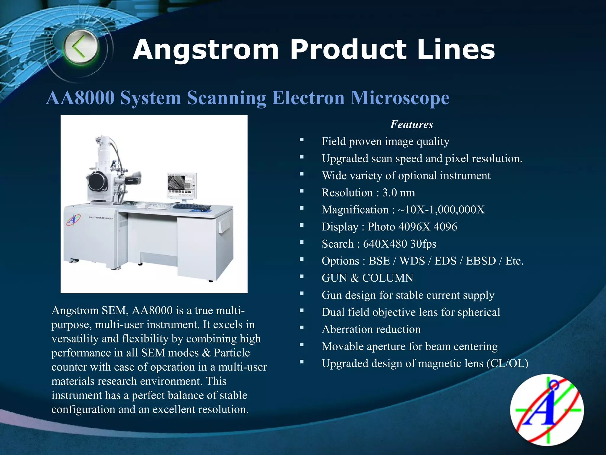Angstrom advanced scientific instrument introduction | PPT