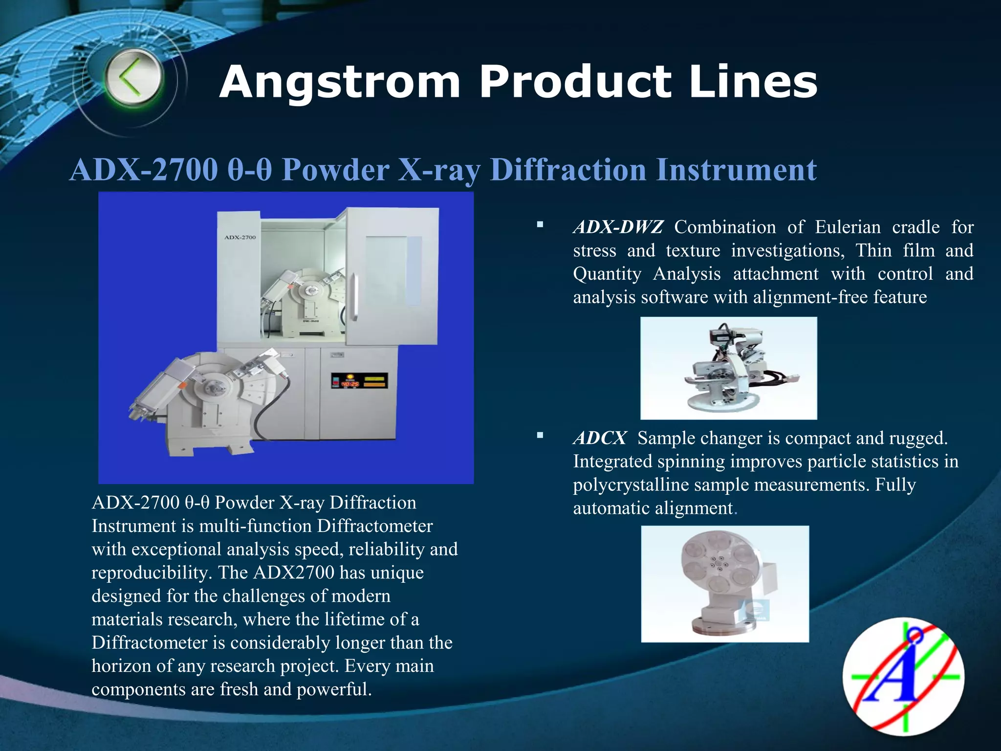 Angstrom advanced scientific instrument introduction | PPT