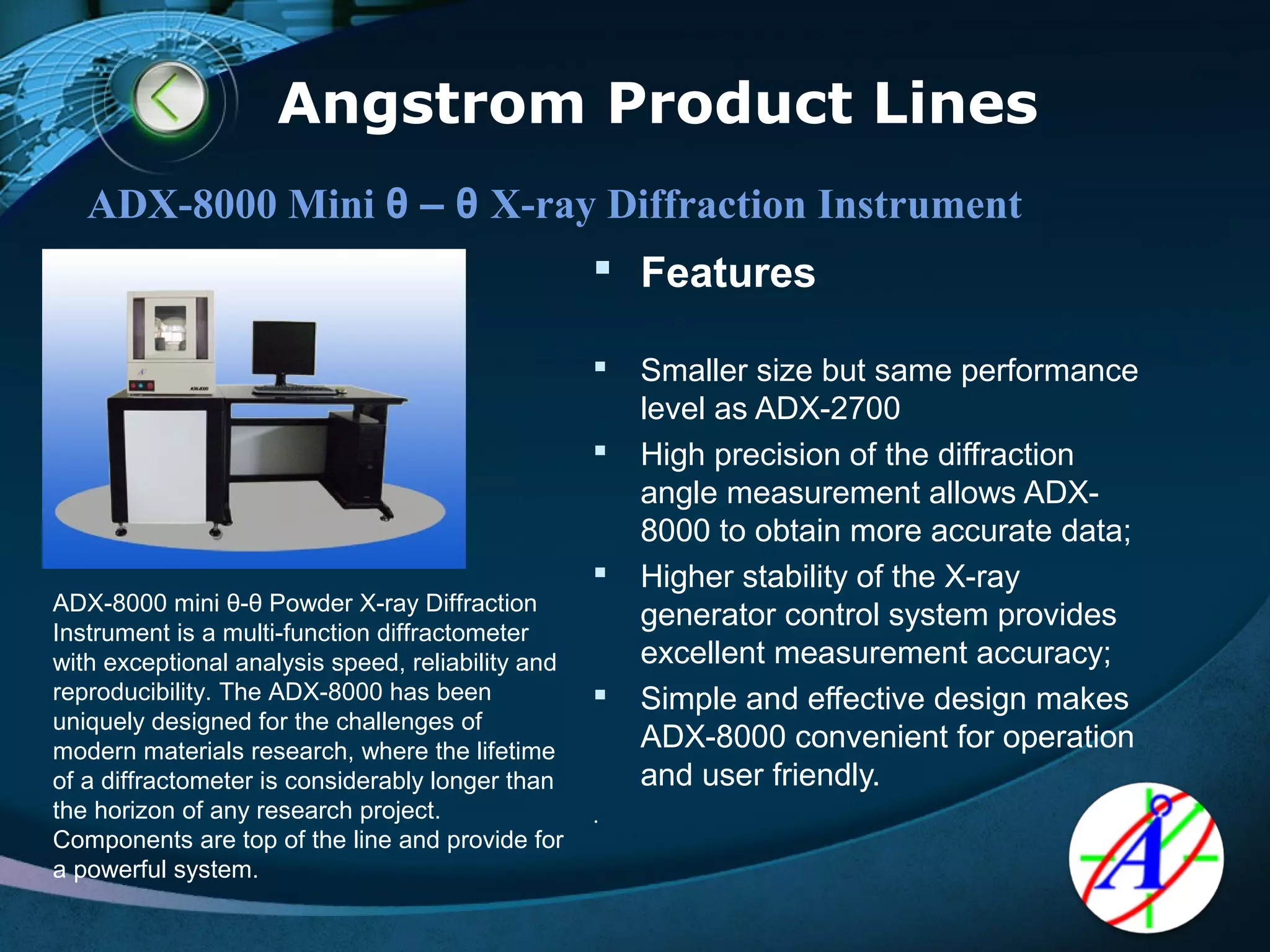 Angstrom advanced scientific instrument introduction | PPT