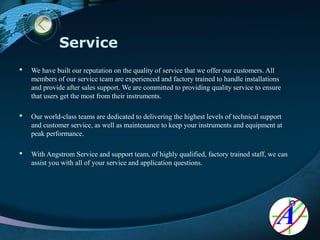 Angstrom advanced scientific instrument introduction | PPT