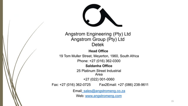 Angstrom Group presentation | PPTX