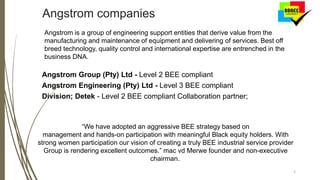 Angstrom Group presentation | PPTX
