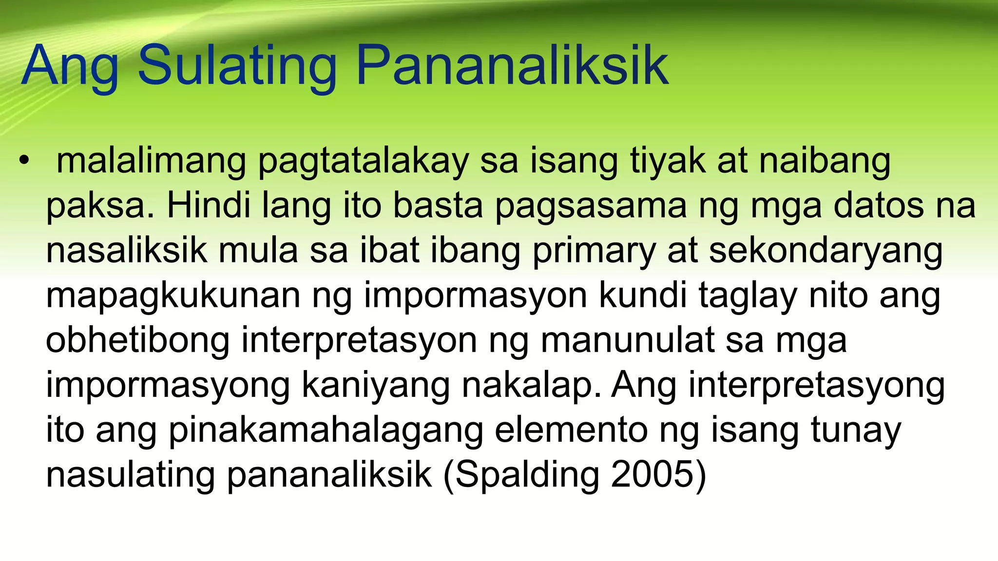 Ang Sulating Pananaliksik ARALIN 1.pptx