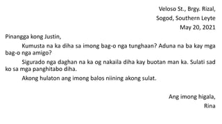 Ang sulat sa pakighigala | PPTX
