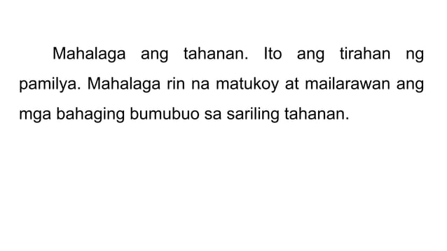 Ang Tahanan Ko | PPTX