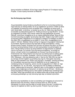 Ang talambuhay ng propeta | PDF