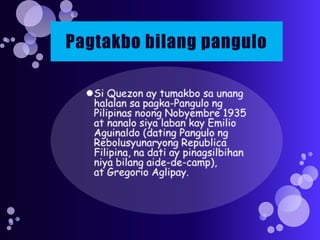 Manuel Quezon Talambuhay