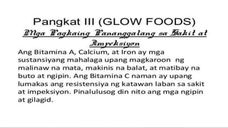 Ang tatlong pangkat ng pagkain | PPTX