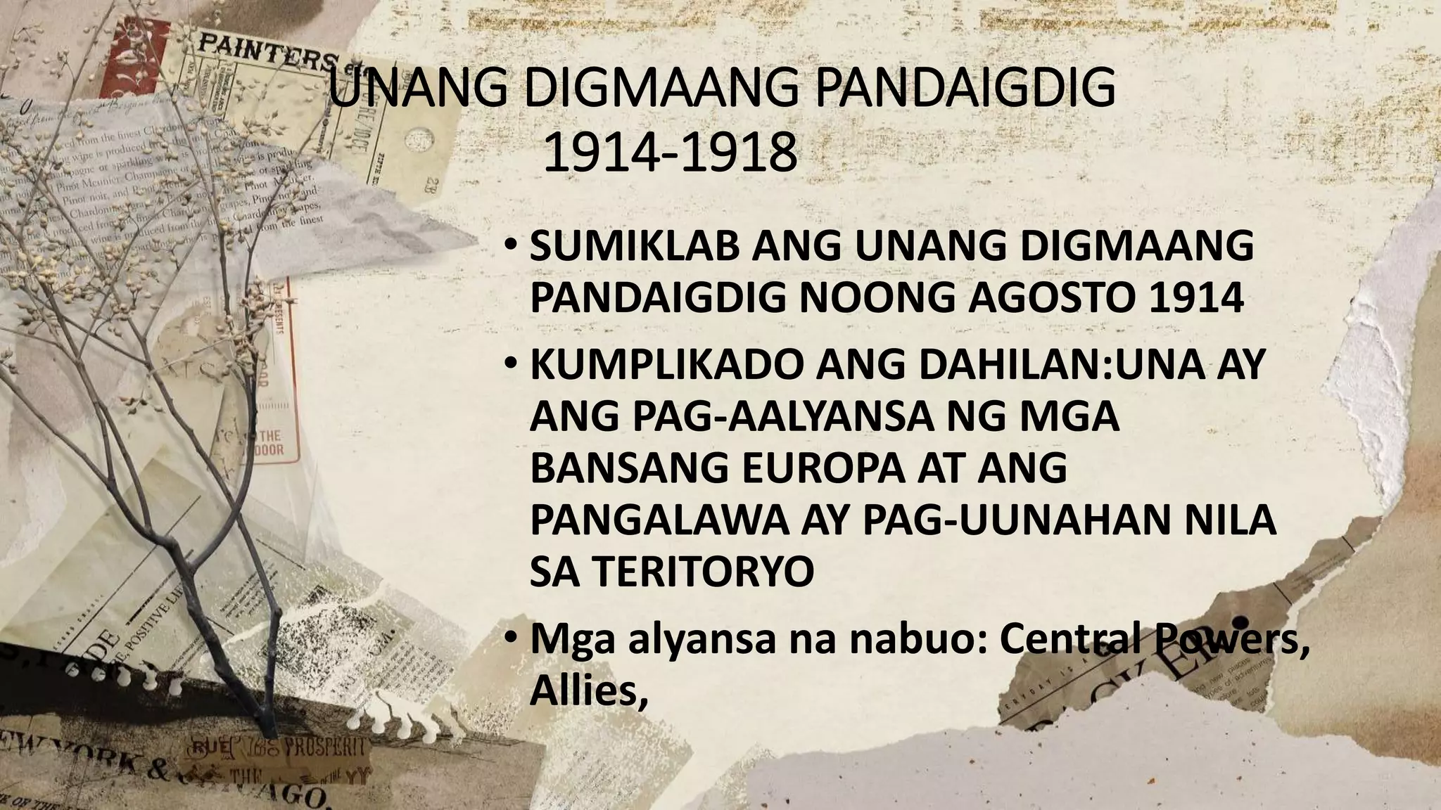 Ang Timog at Kanlurang Asya sa Dalawang Digmaang Pandaigdig.pptx