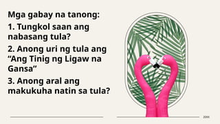 ANG TINIG NG LIGAW NA GANSA Power point.pptx