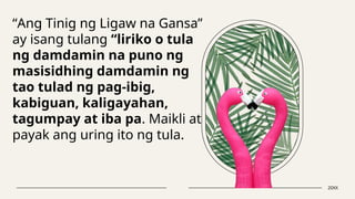 ANG TINIG NG LIGAW NA GANSA Power point.pptx