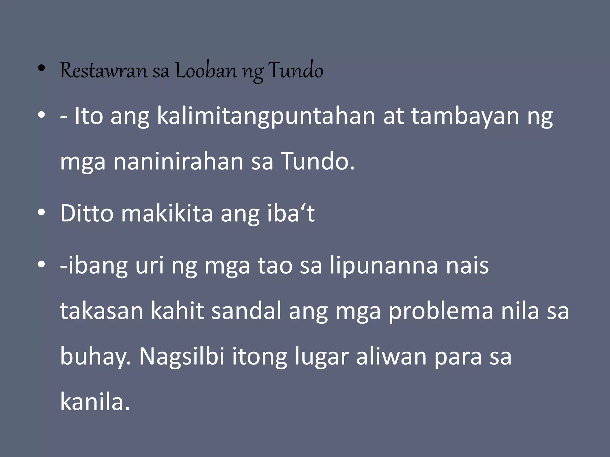 Ang tundo man ay may langit din...allysa | PPTX