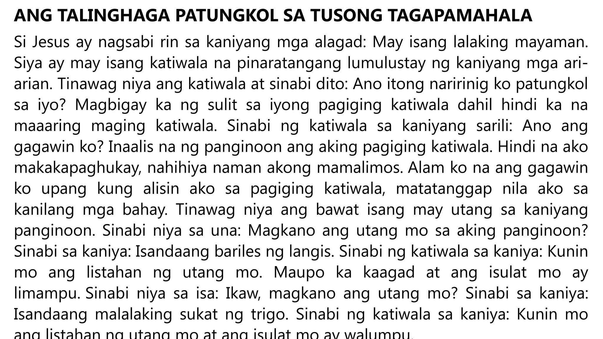 KAGAMITAN SA FILIPINO Ang Tusong Katiwala.pptx