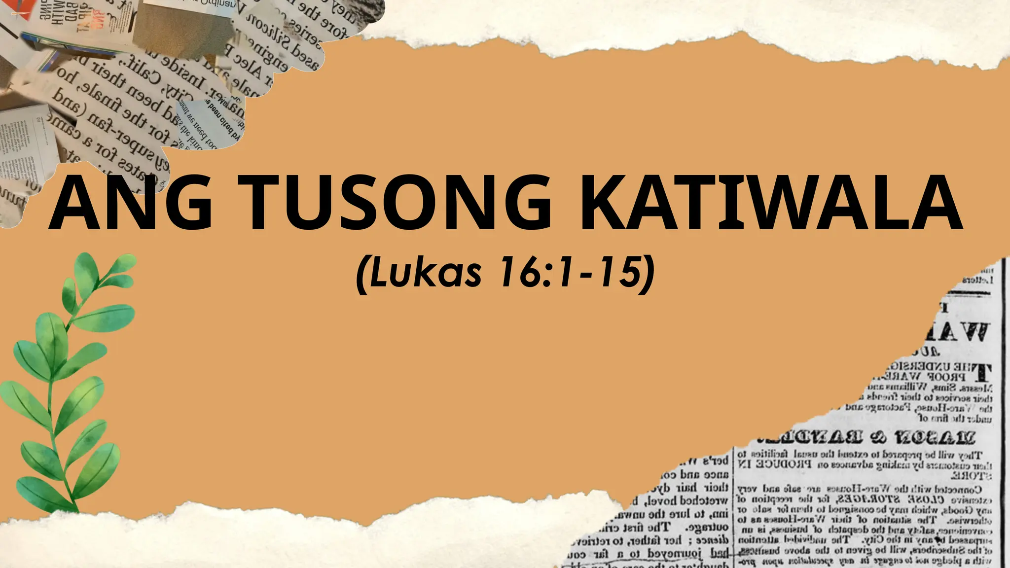 ANG TUSONG KATIWALA..................... | PPTX