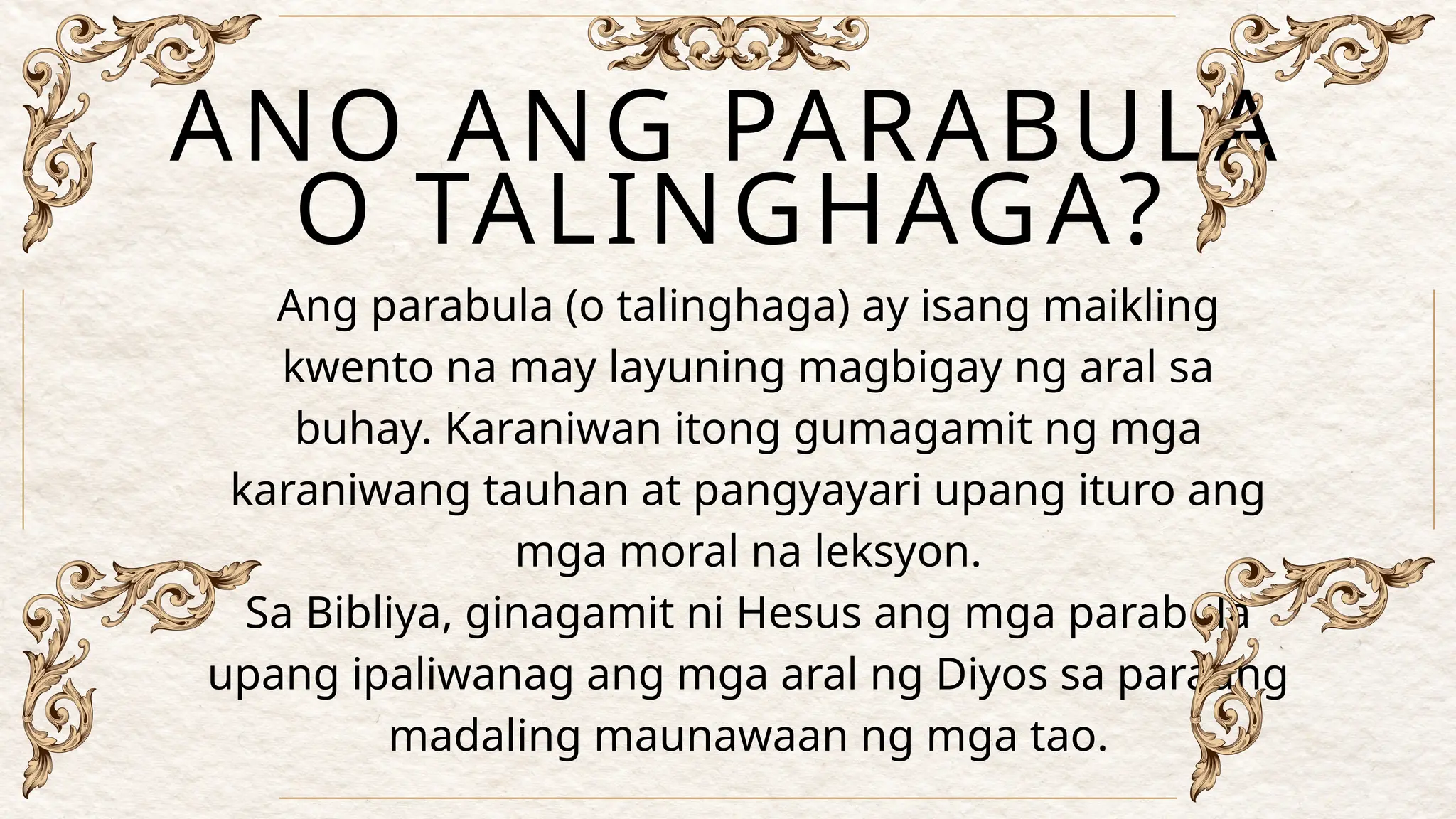 Parabula: Ang Tusong Katiwala – Isang Presentasyon ng Kwento ni Jesus ...
