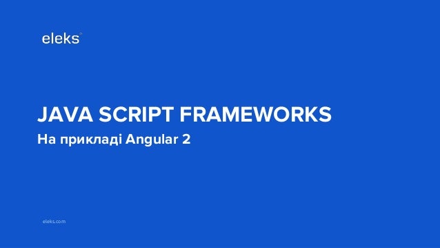Angular Presentation