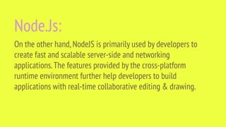 Angular.js vs node.js how are they different | PPT