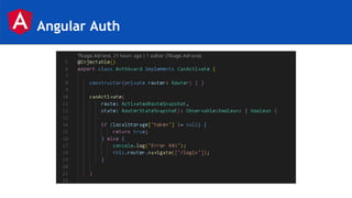 Angular auth with JWT | PPT