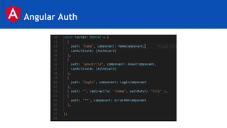 Angular auth with JWT | PPT