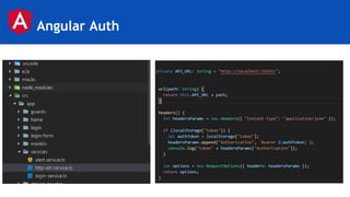 Angular auth with JWT | PPTX