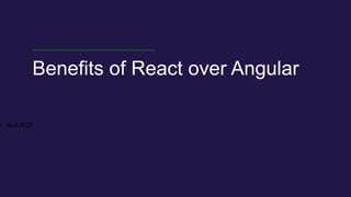 PoV: How does React compare to Angular in 2024 | PPT