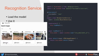 Angular & TensorflowJs | PPT