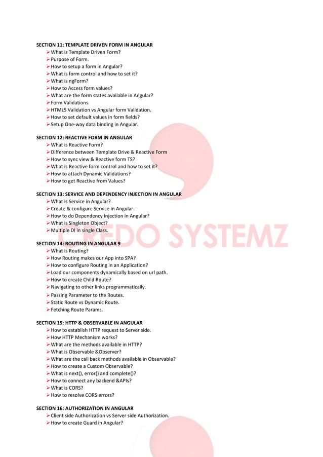 Angular training-course-syllabus | PDF