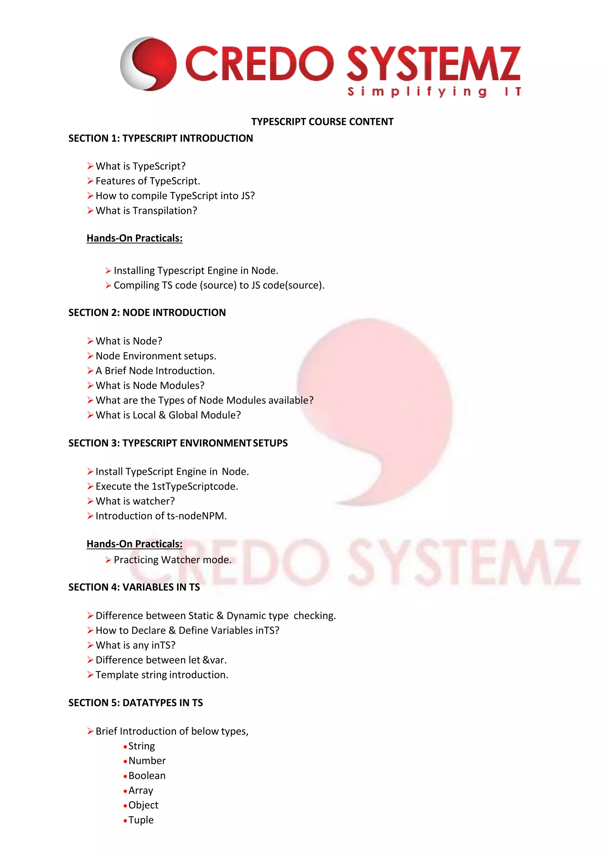 Angular training-course-syllabus | PDF