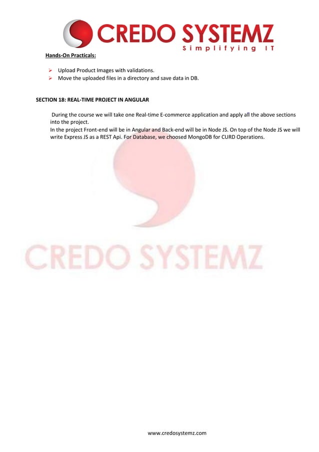 Angular training-course-syllabus | PDF | Web Development | Internet