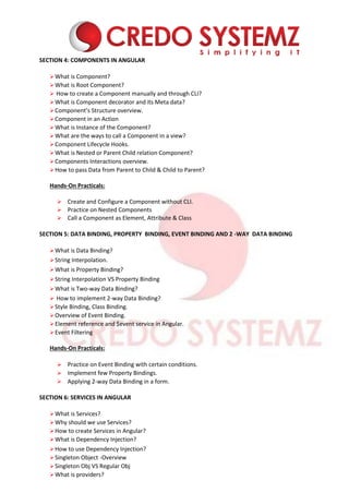 Angular training-course-syllabus | PDF